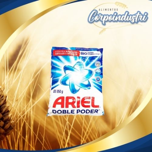 JABON EN POLVO ARIEL 10 UND 850GR