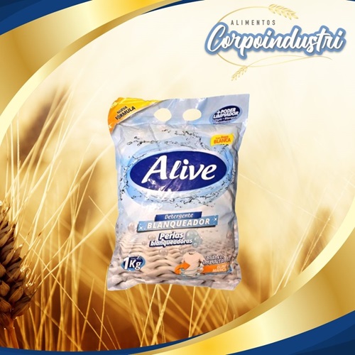 JABON EN POLVO ALIVE BLANCO 12 UND 1KG